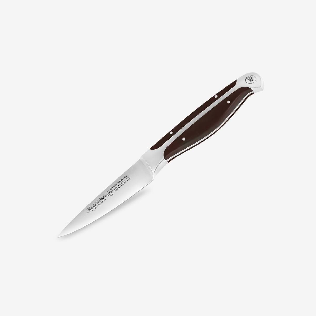 Gunter Wilhelm Premier Paring Knife, 3.5 Inch | Dark Brown ABS Handle ...